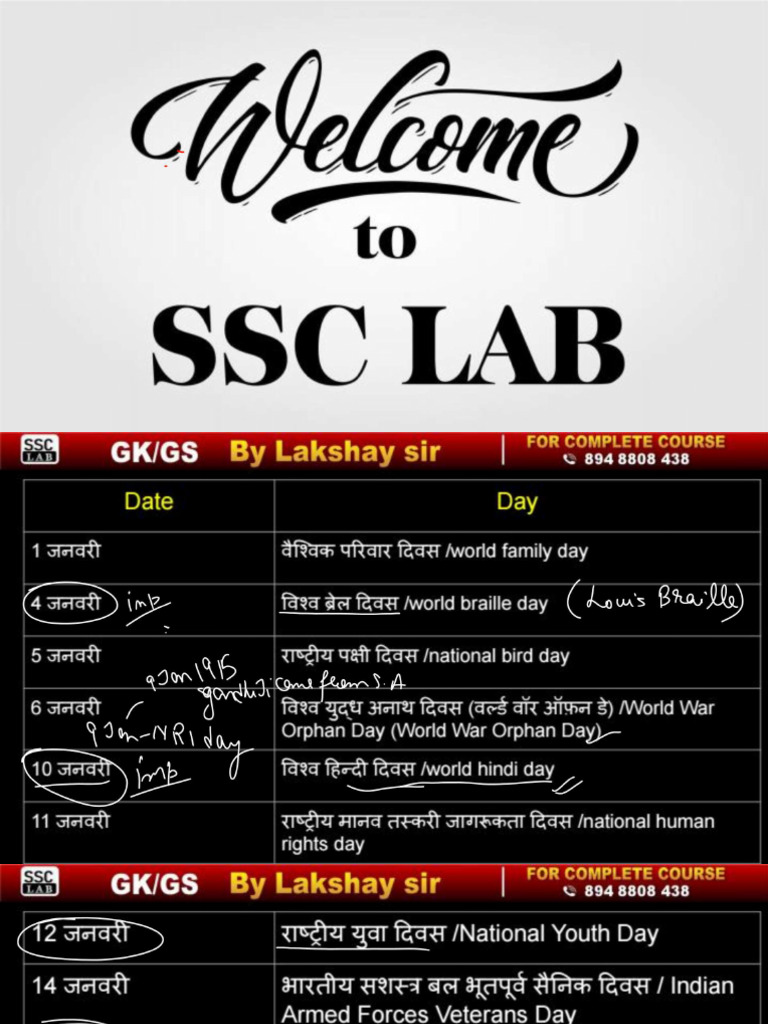 dAYS AND THEMES (JAN-JULY) | PDF