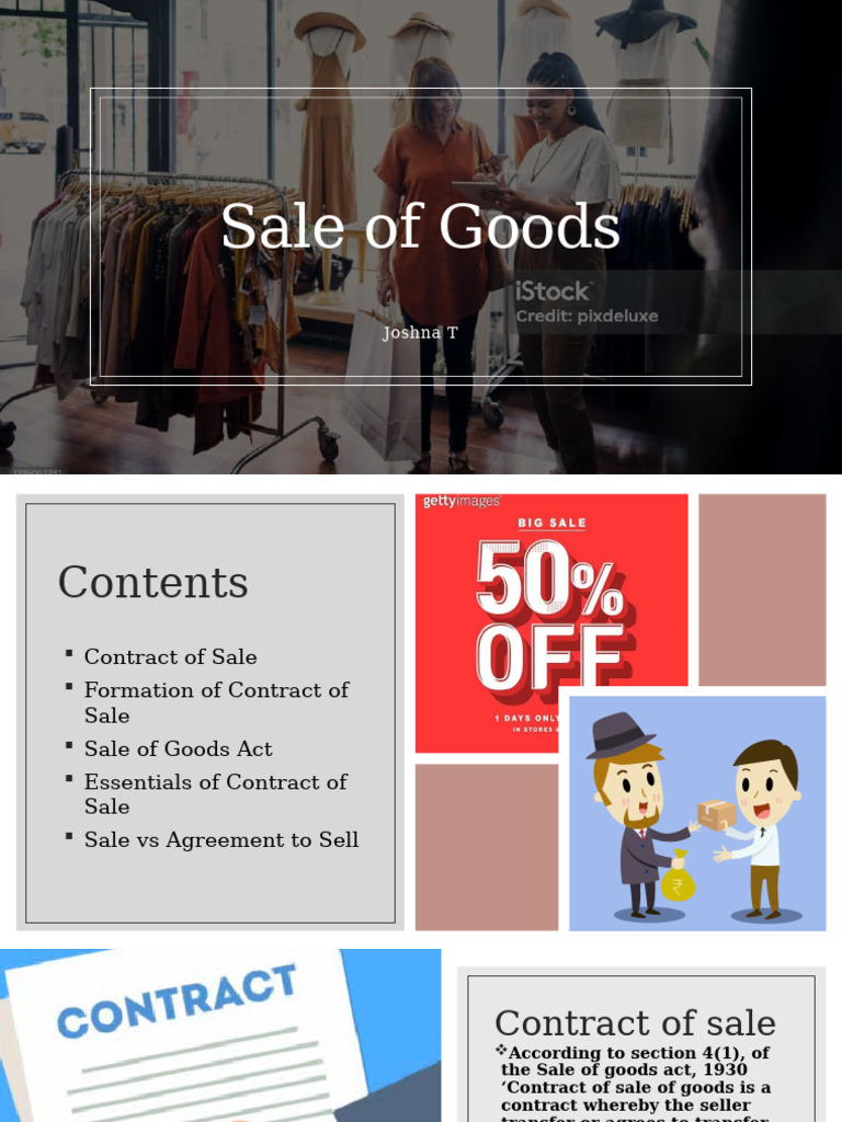 Sale of Goods | PDF
