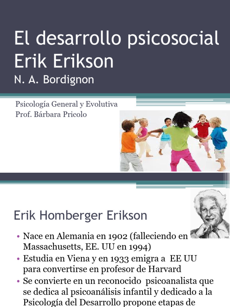 Desarrollo Psicosocial y Crisis Evolutivas | PDF