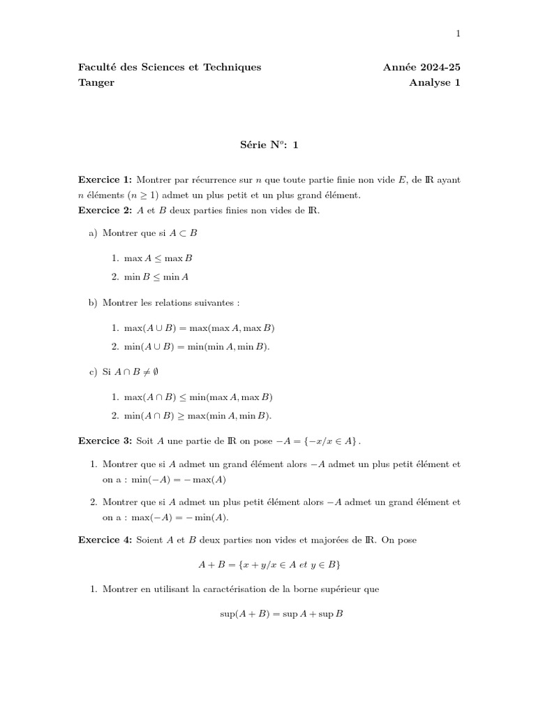 TD1 An1 2024 25 | PDF
