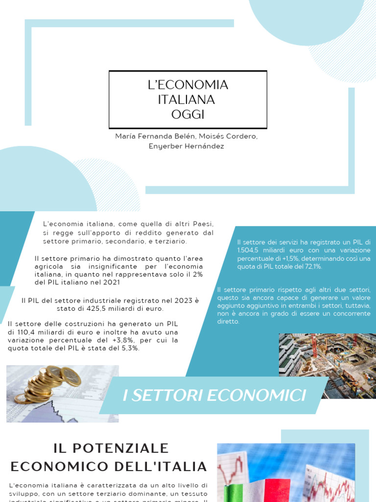 L'economia Italiana | PDF