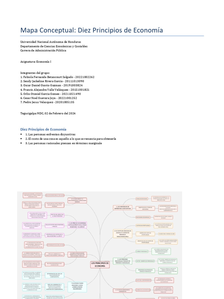 Mapa Conceptual Economia | PDF