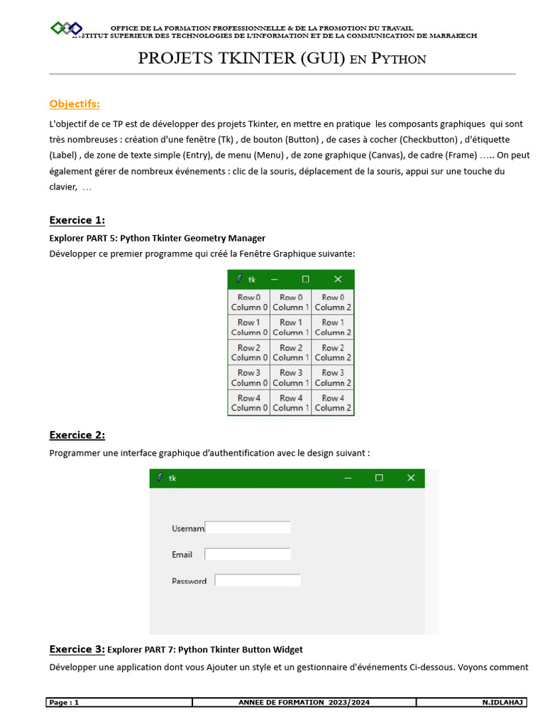 Série GUI TKinter | PDF