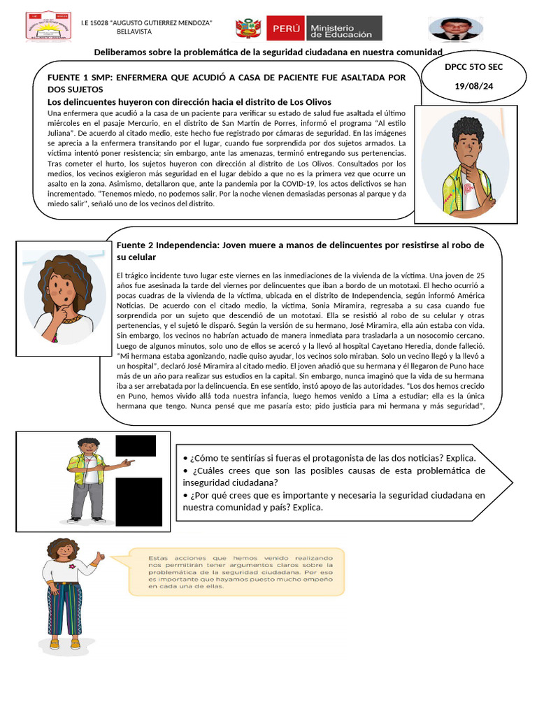 DPCC Sesion 5TO AGM 19 AGOSTO | PDF | Evaluación | Perú