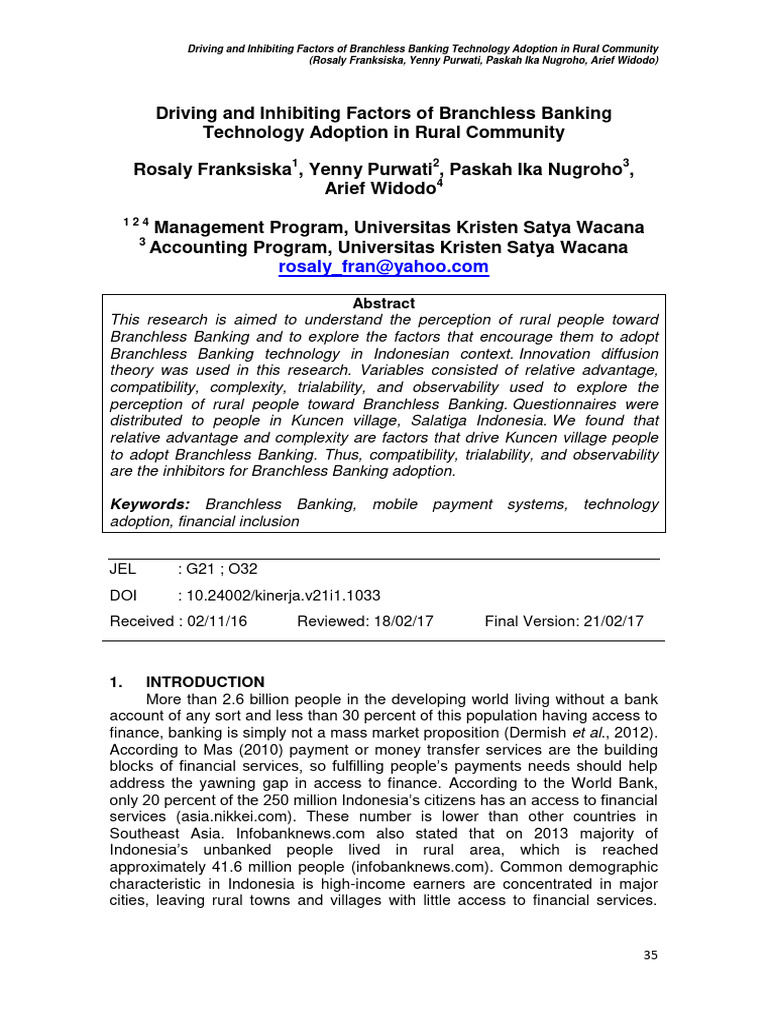 EN Driving and Inhibiting Factors of Branch | PDF