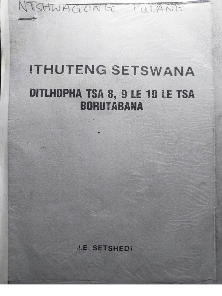 Setswana Notes Grade 8-12 | PDF