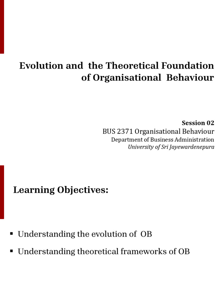 BUS 2371 OB Session 02 - 2024 | PDF