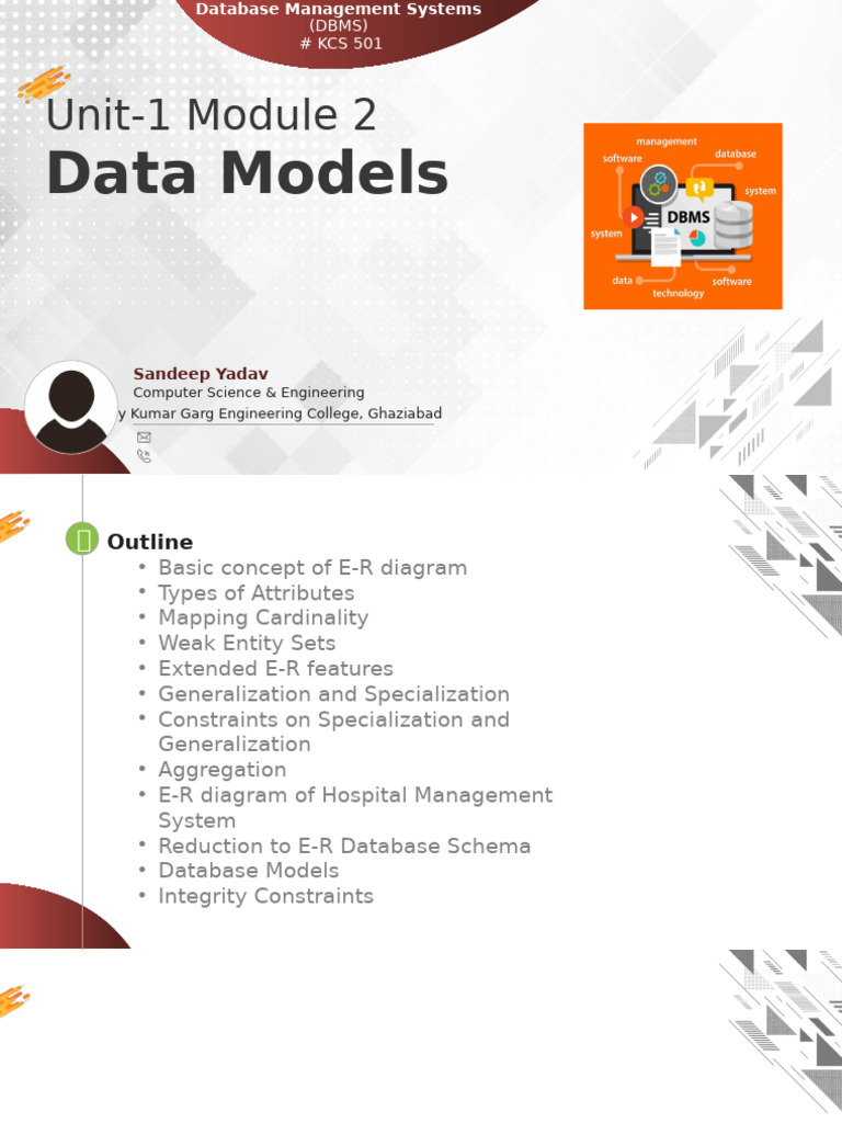 DBMS Unit 1 - Module 2 | PDF