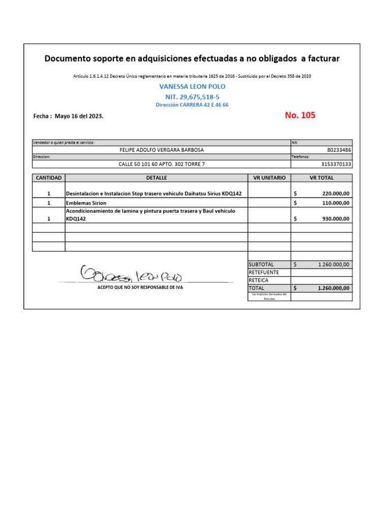 Documento Soporte | PDF