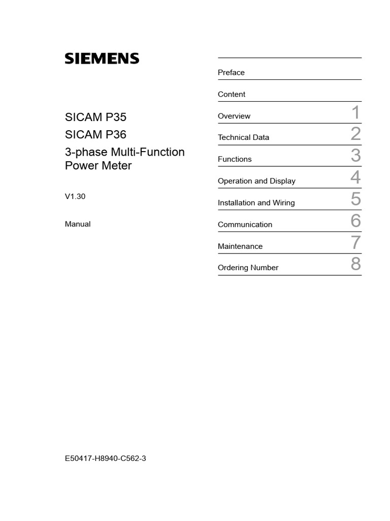 Sicam p35 | PDF