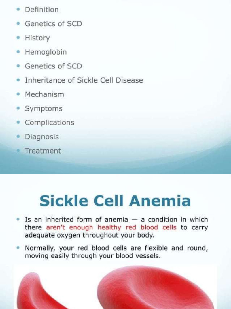 Sickle Cell Anemia | PDF
