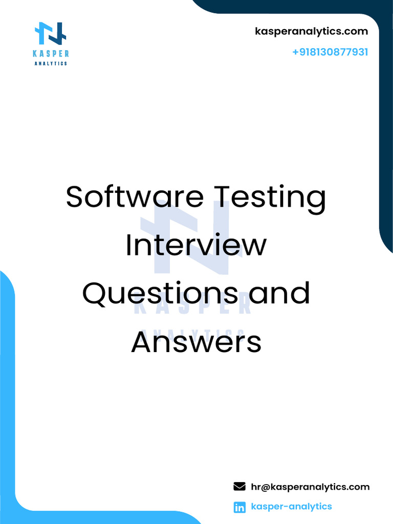 Software Testing Interview Questions And Answers Pdf 5430