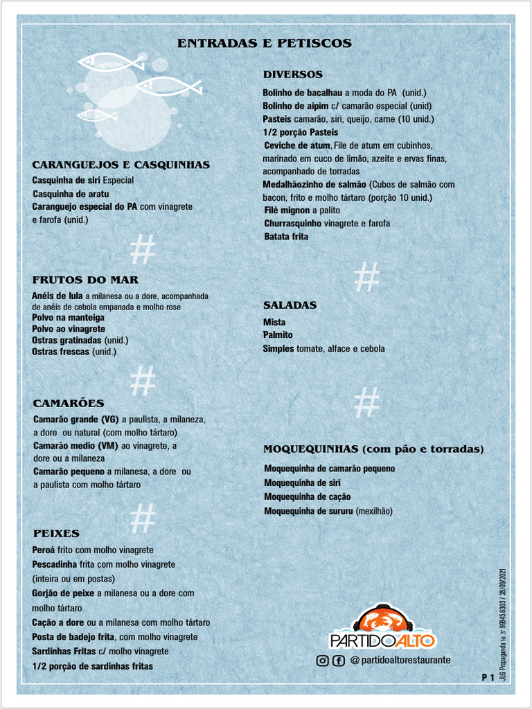 Cardapio Completo | PDF