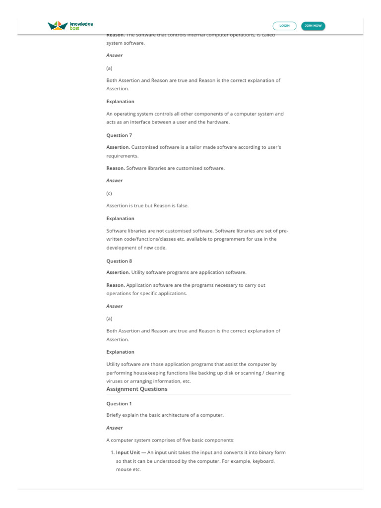 chp 1 comp assignment problems | PDF