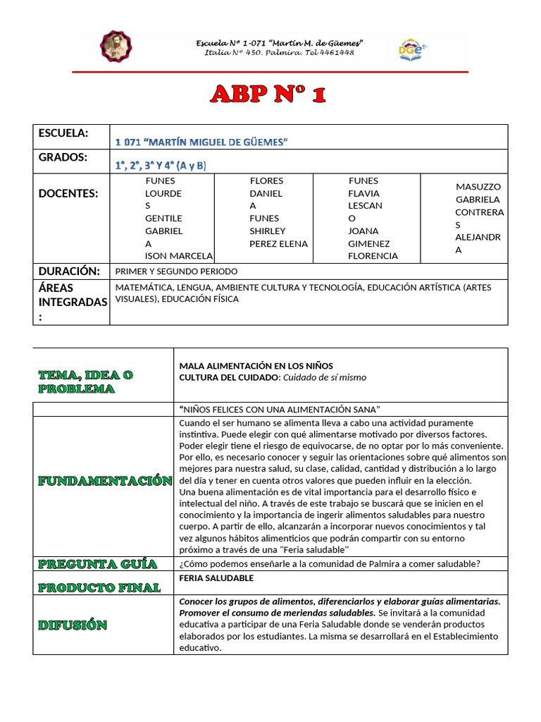 ABP ALIMENTACIÓN | PDF