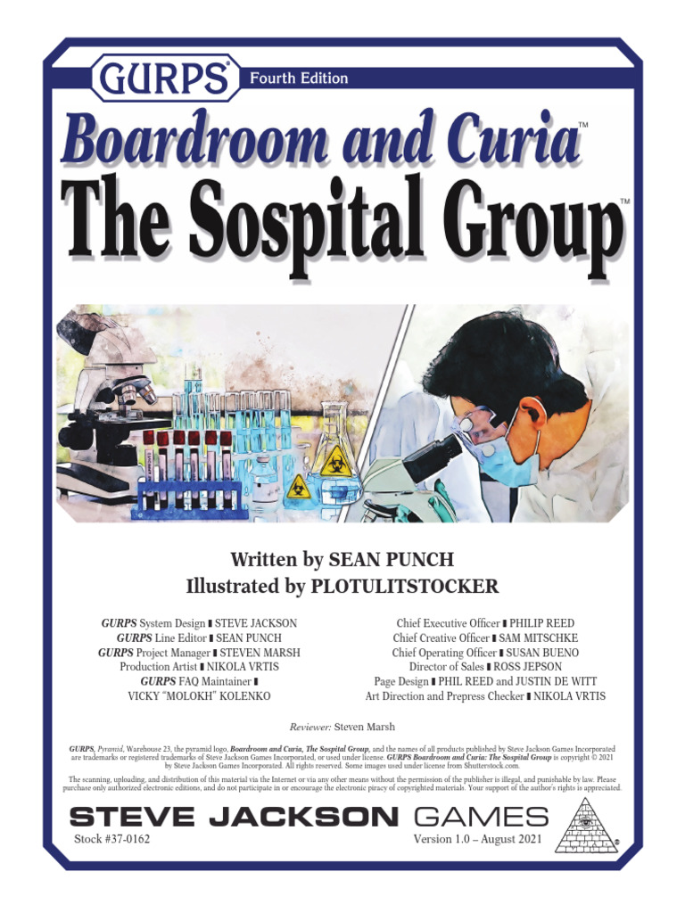 GURPS 4th - Boardroom and Curia - The Sospital Group | PDF