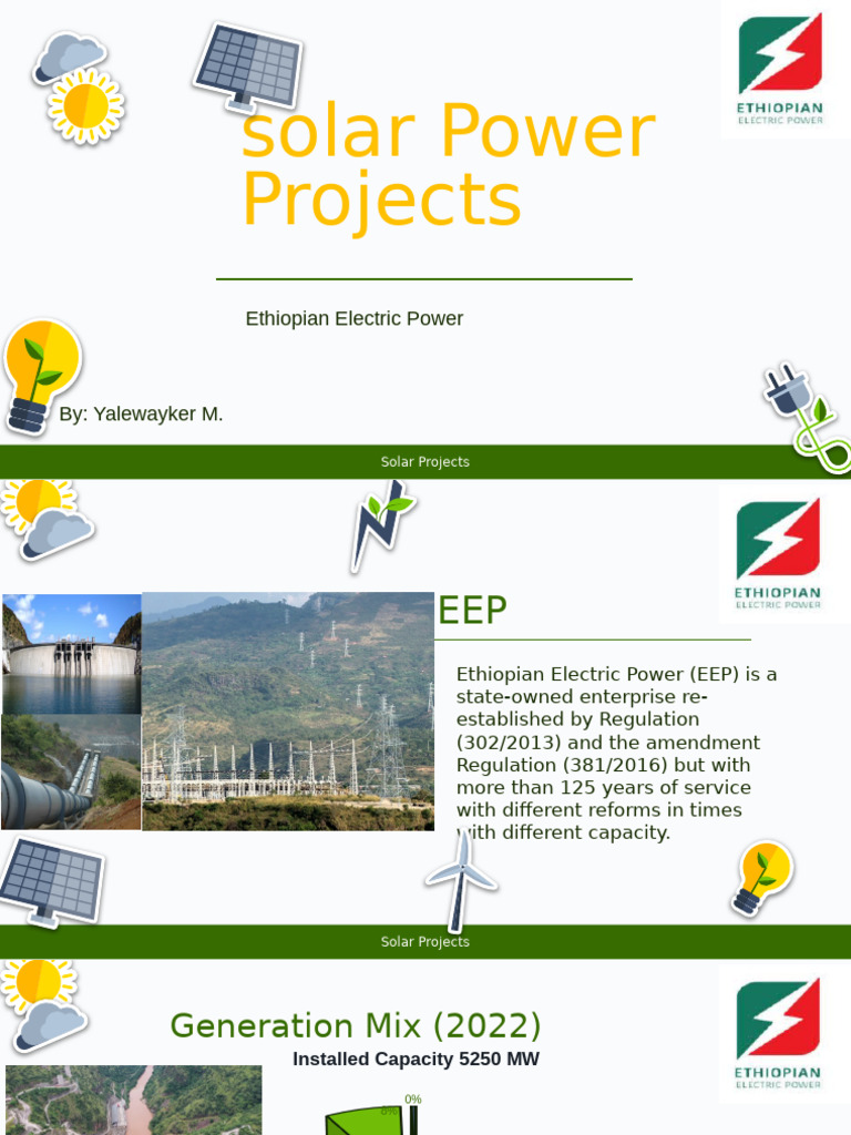Solar Power Projects in Ethiopia | PDF | Photovoltaics | Science ...