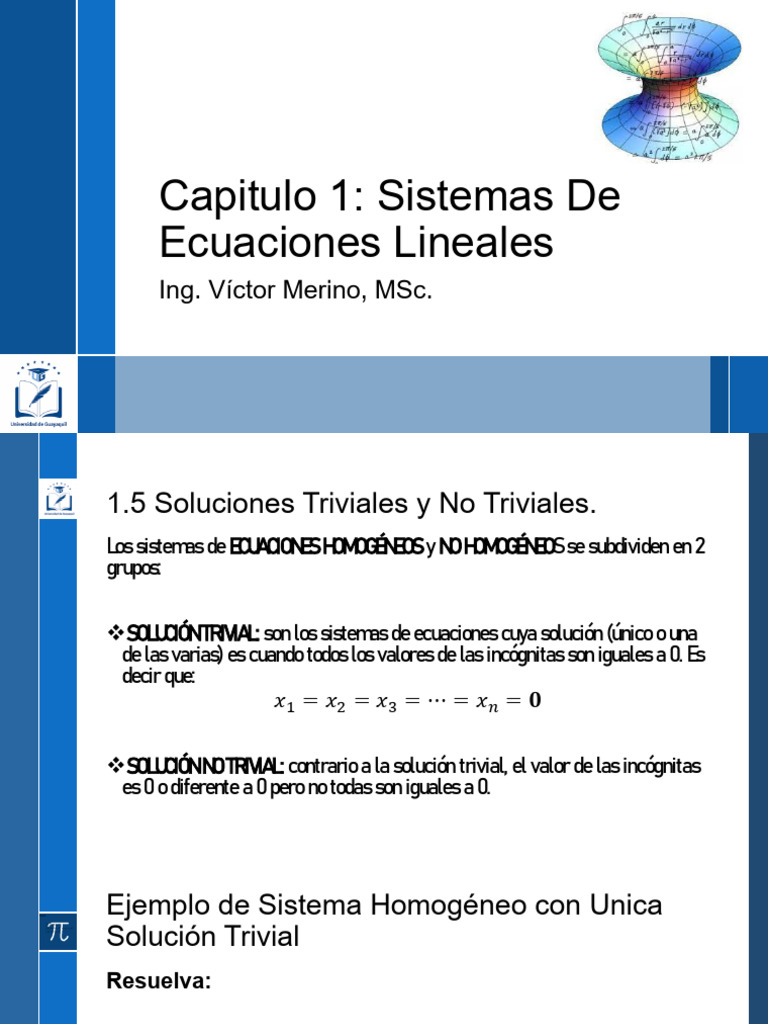 Soluciones Triviales y No Triviales | PDF