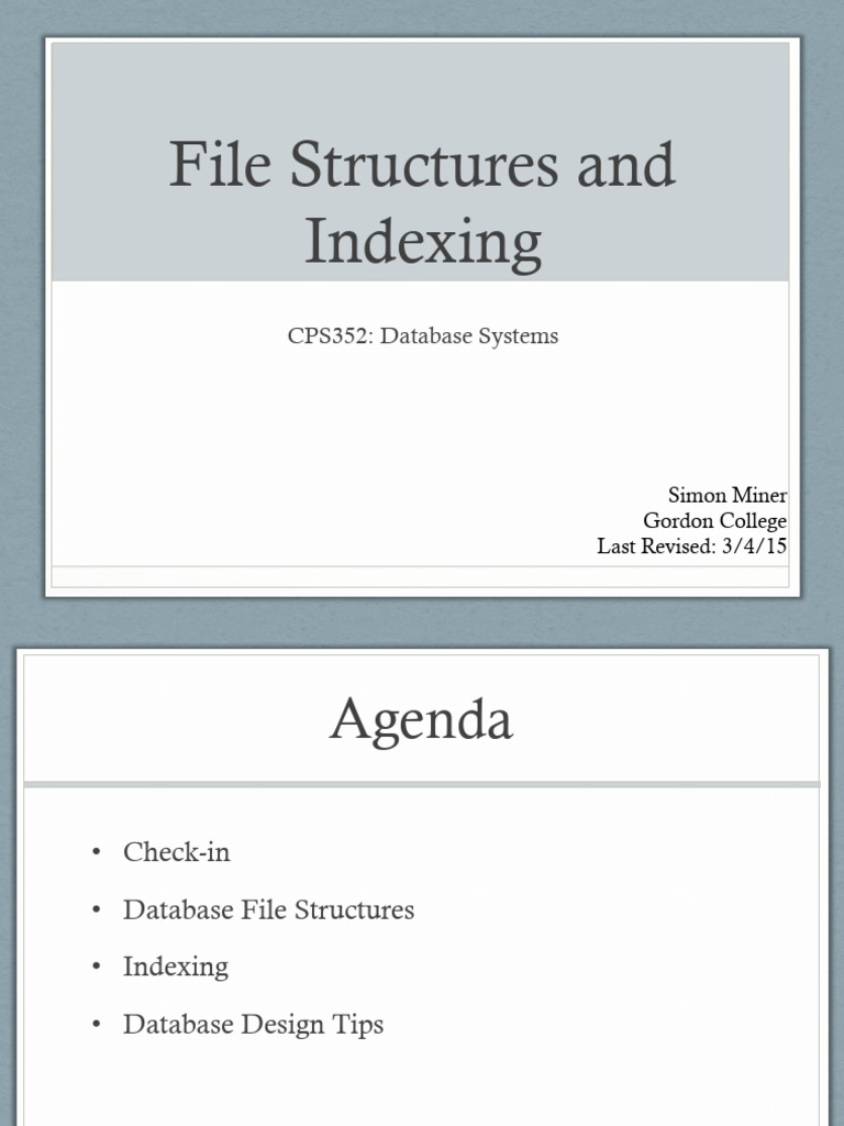 08 File Structures and Indexes | PDF