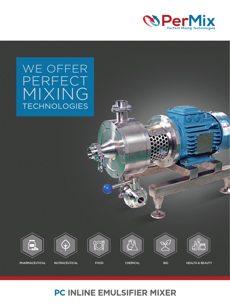 PerMix Inline Emulsifier Mixer Brochure | PDF