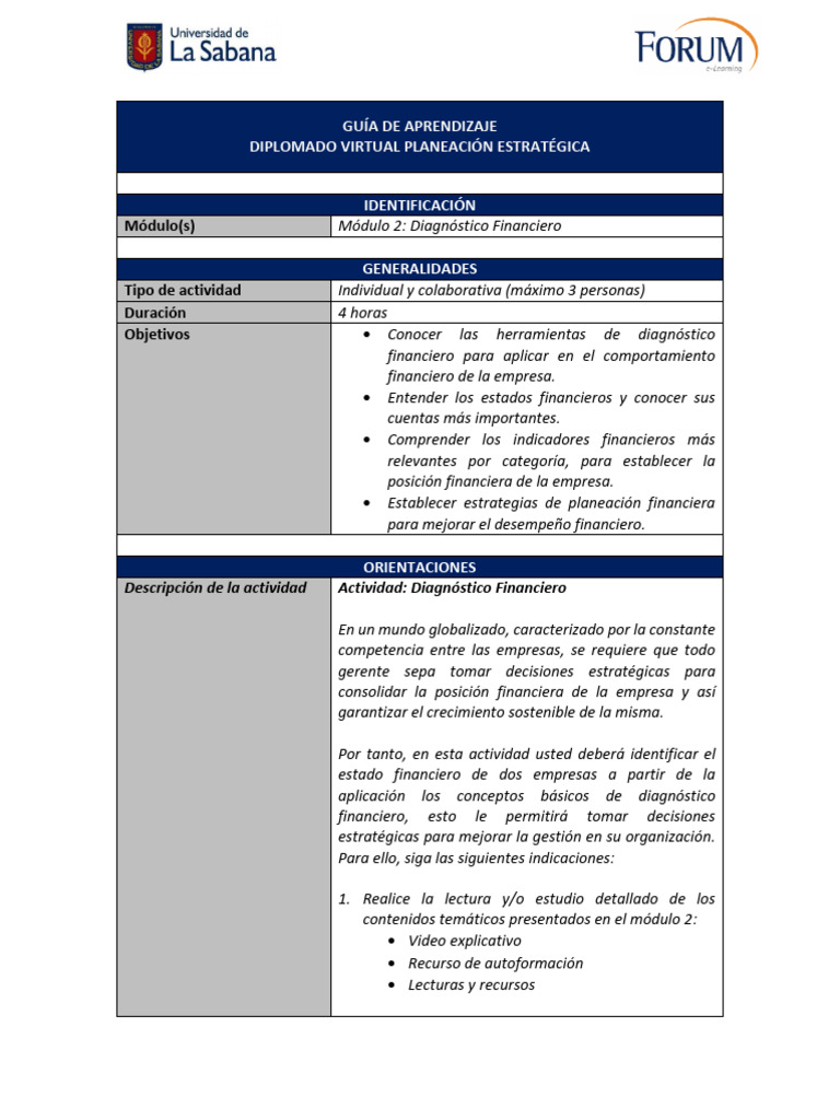 Guía de Aprendizaje Módulo 2 - Planeación Estratégica 2024 | PDF