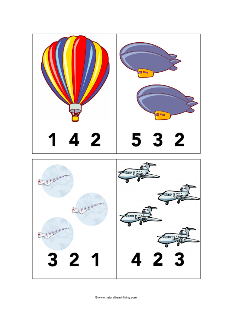 In The Sky Counting Cards 1 | PDF