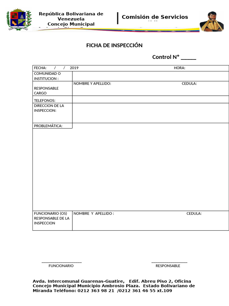 Formato Inspección | PDF | Finanzas y dinero | Derecho