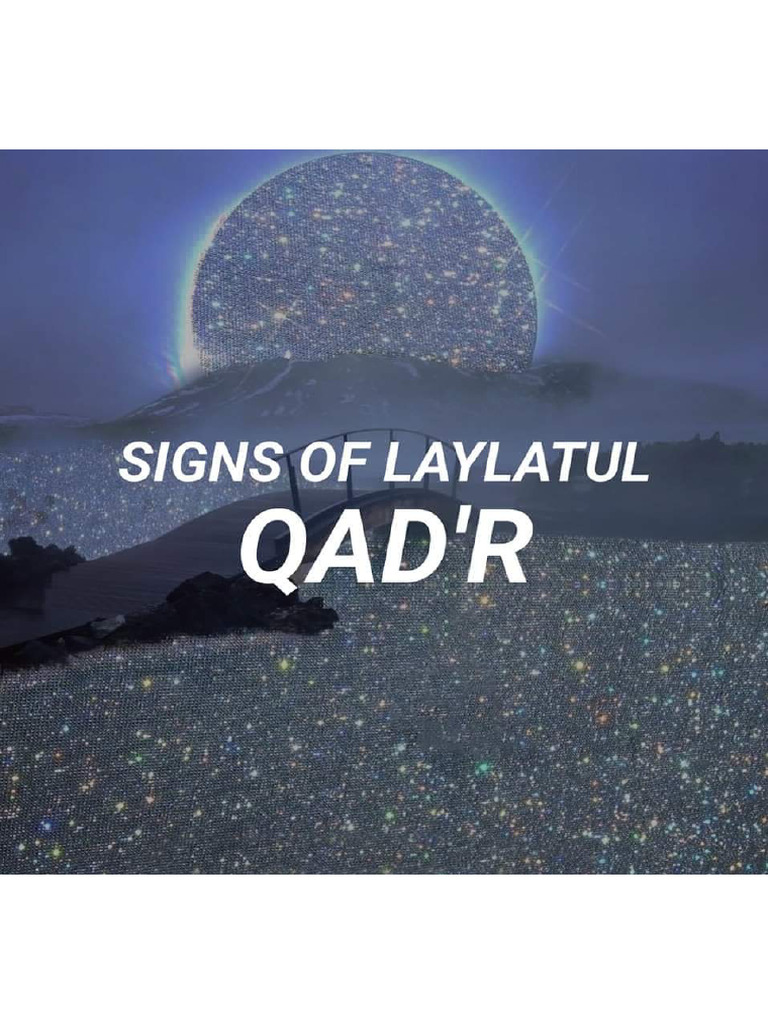 Signs of Laylatul Qadr | PDF