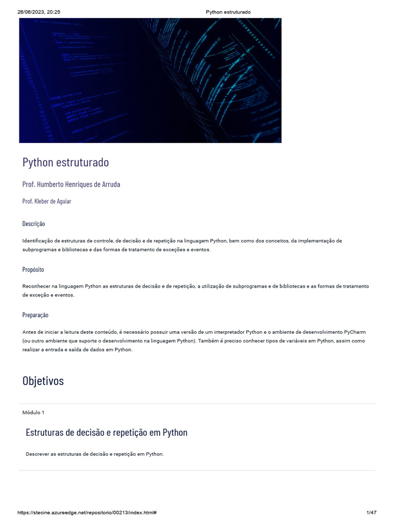 Python Estruturado Pdf