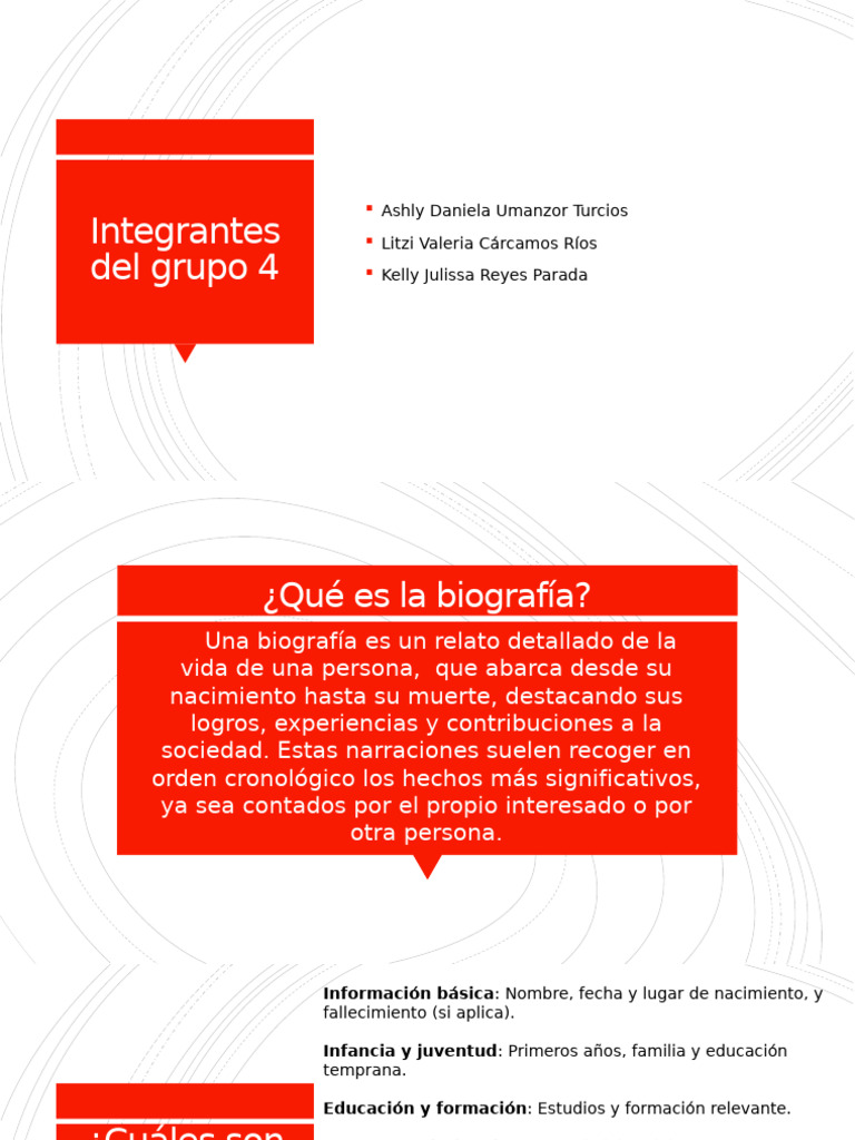 Qué Es La Biografia | PDF