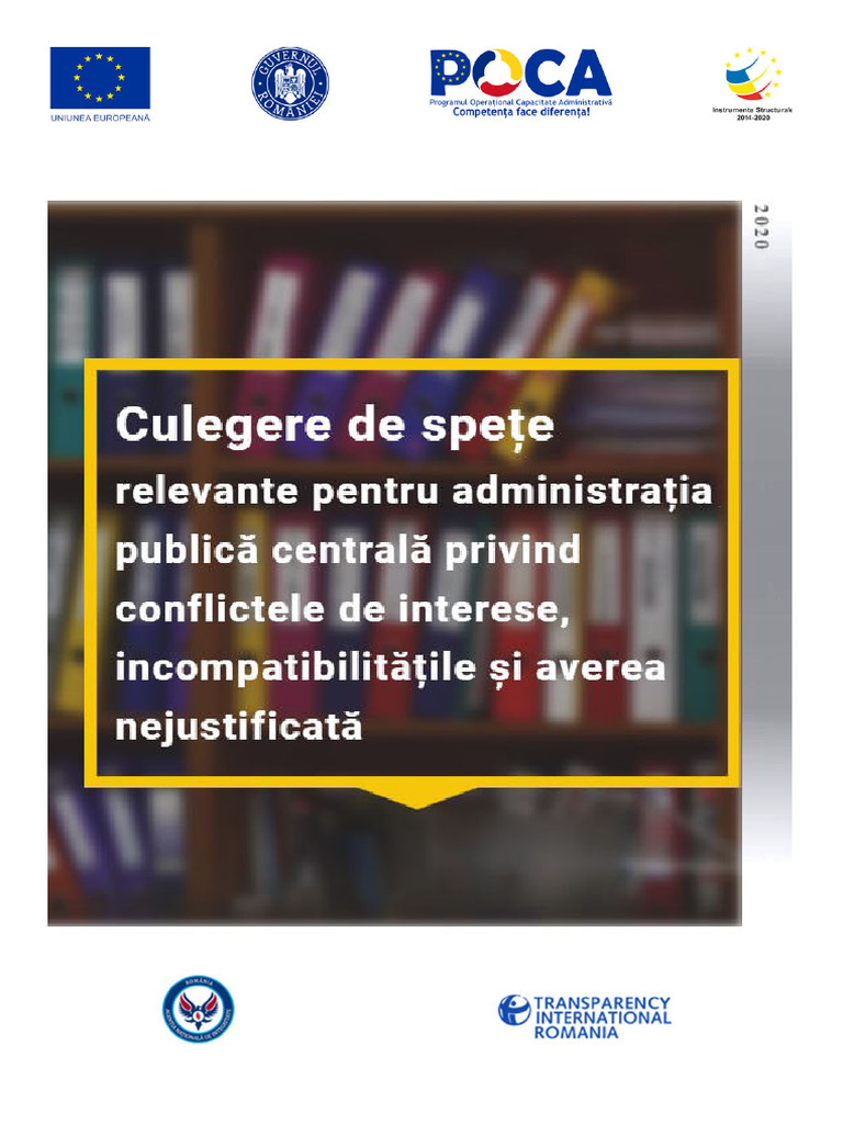 Culegere de Spete Relevante Pentru Administratia Publica Centrala ...