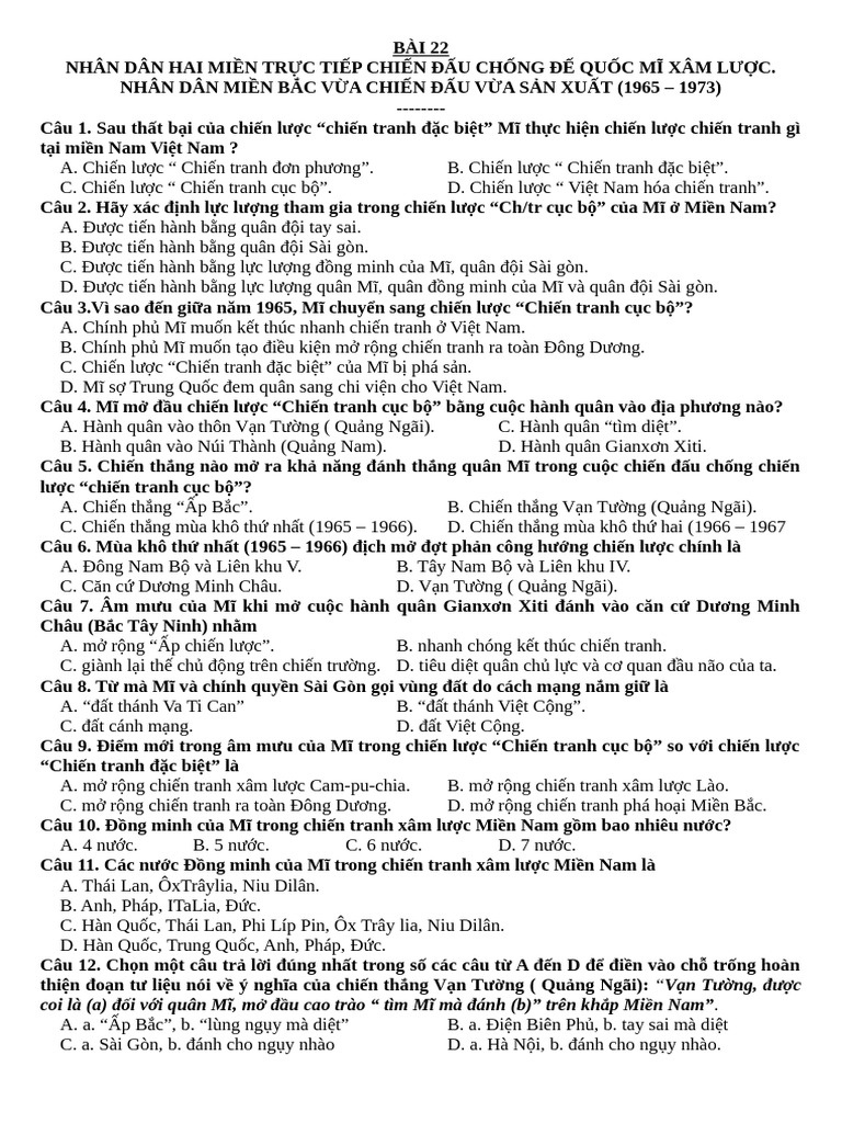 BÀI 22 Gui Hs | PDF | Ho Chi Minh City | French Indochina