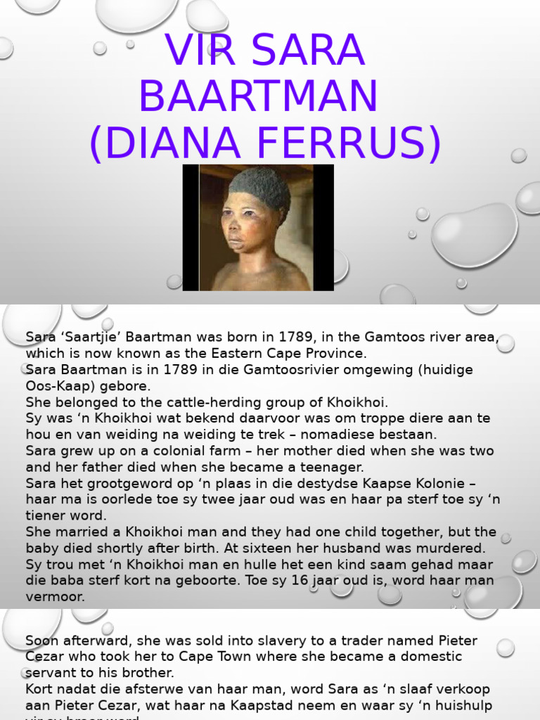 Vir Sara Baartman EvR 2 | PDF