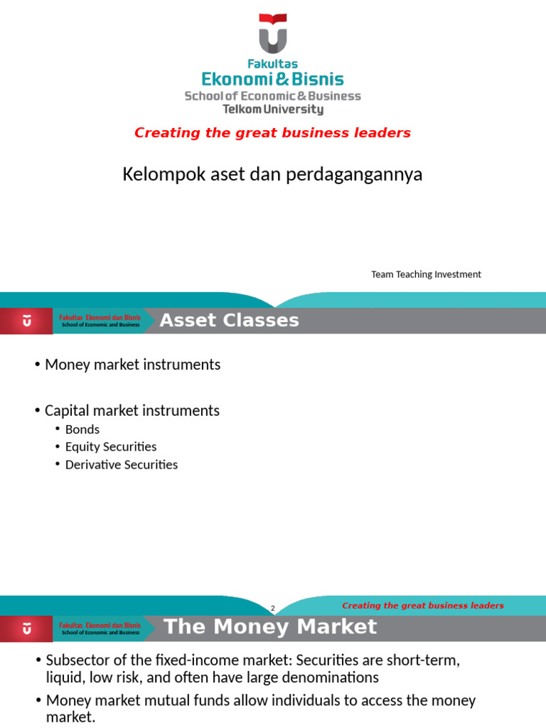 Pertemuan 2 Kelas Aset Dan Perdagangannya | PDF