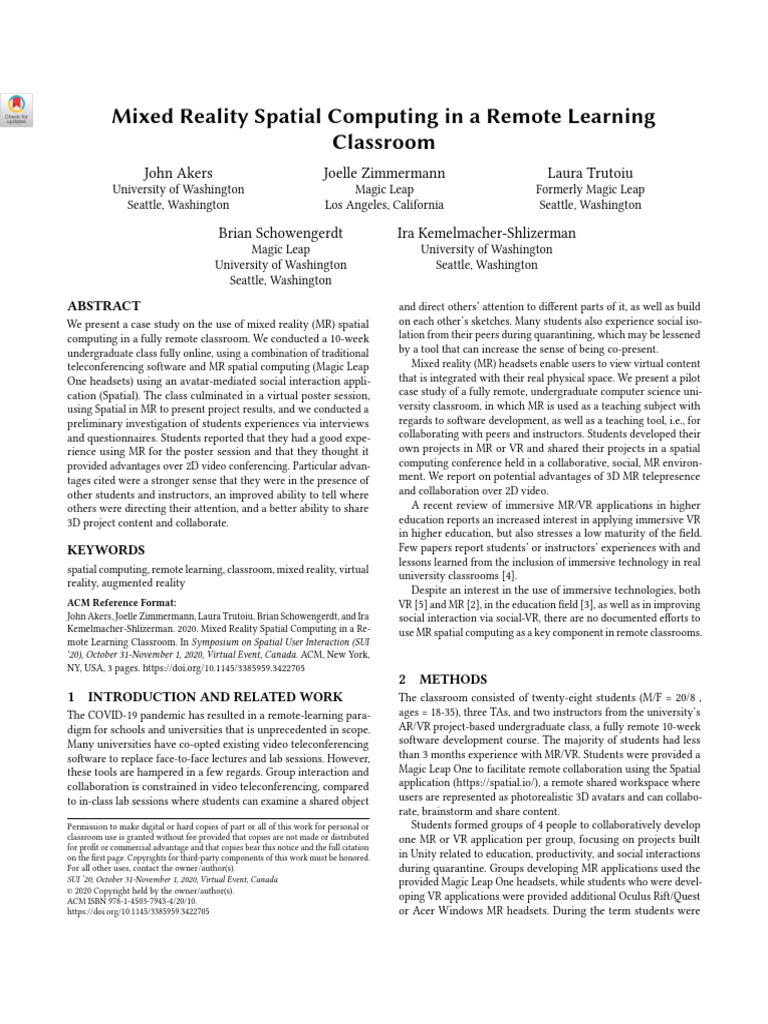 MR Spatial Computing | PDF