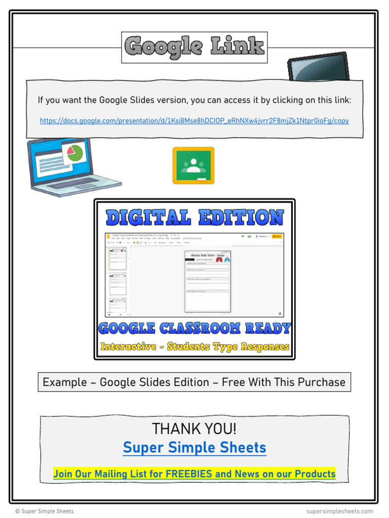 Super Simple Sheets: Thank You! | PDF