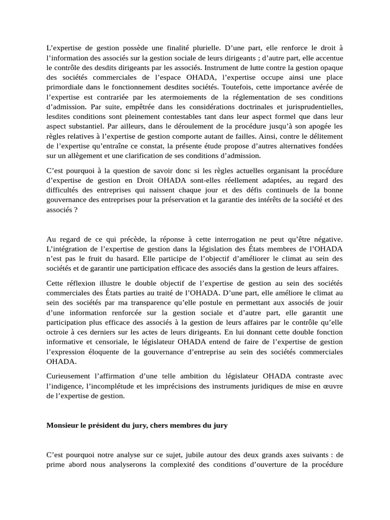 Modèle de Speech Soutenance | PDF