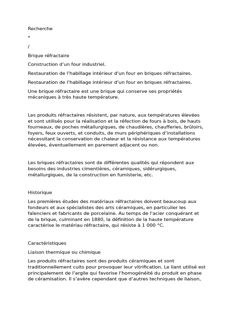 Brique Réfractaire | PDF