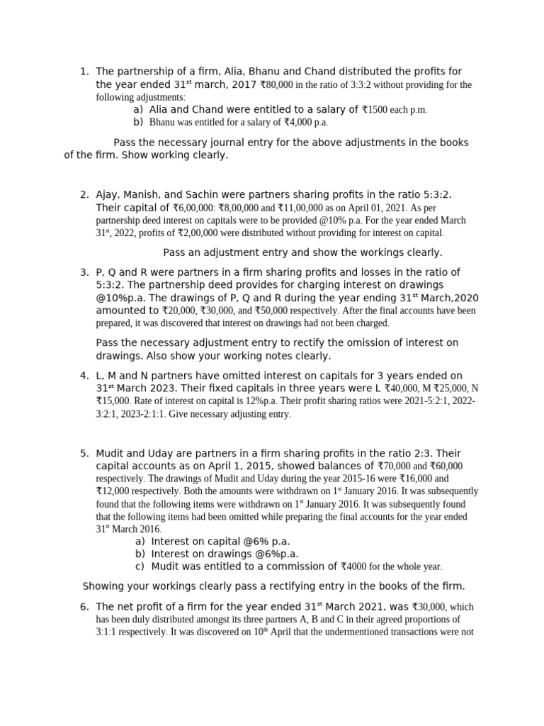 Accountancy Qns | PDF