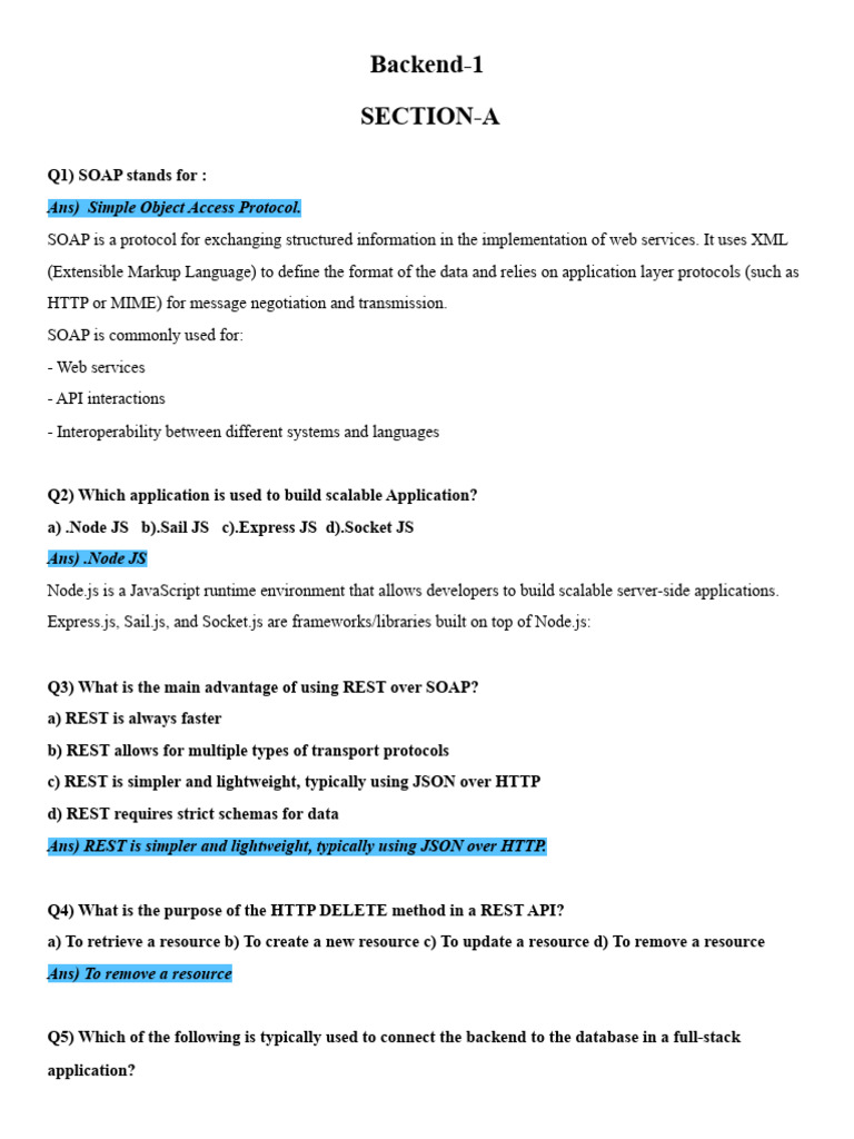 1 - Backend (CA-1) Original FULL | PDF