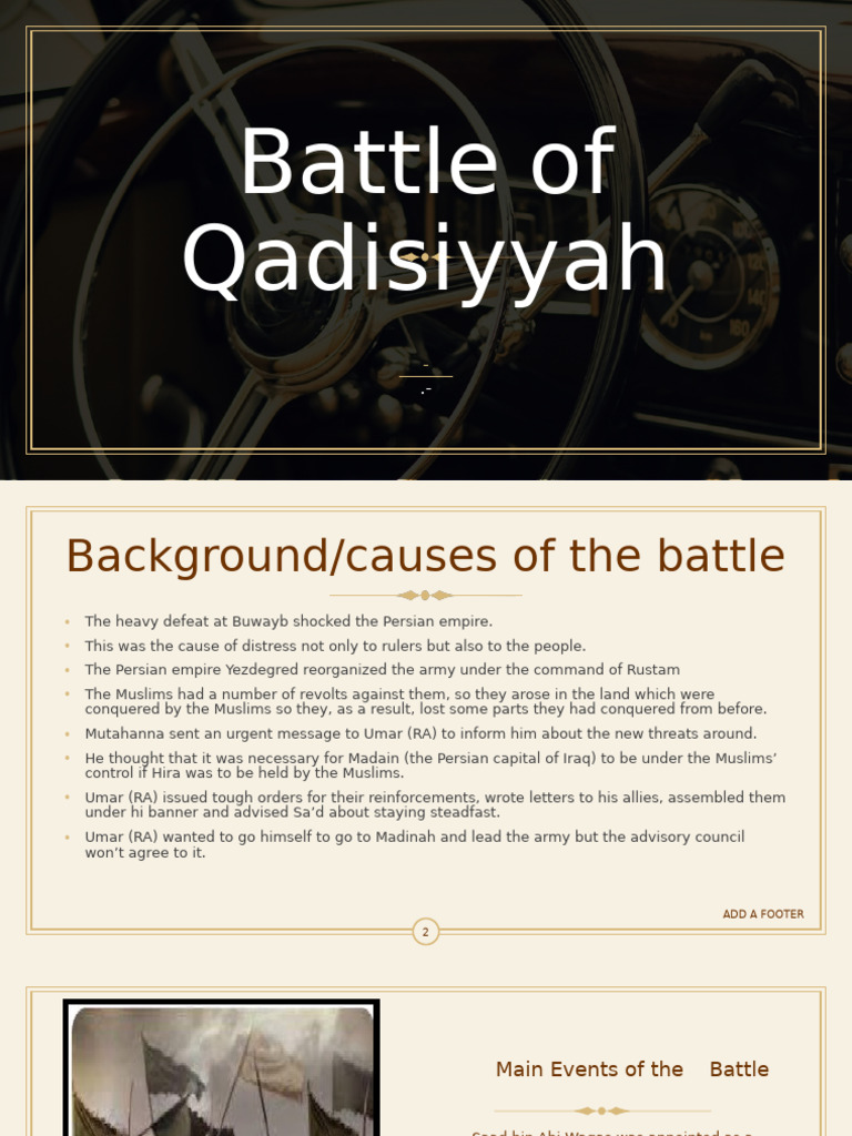 Battle of Qadisiyyah | PDF