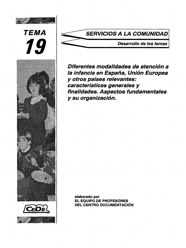 CEDE - Servicios A La Comunidad - Tema - 19 | PDF