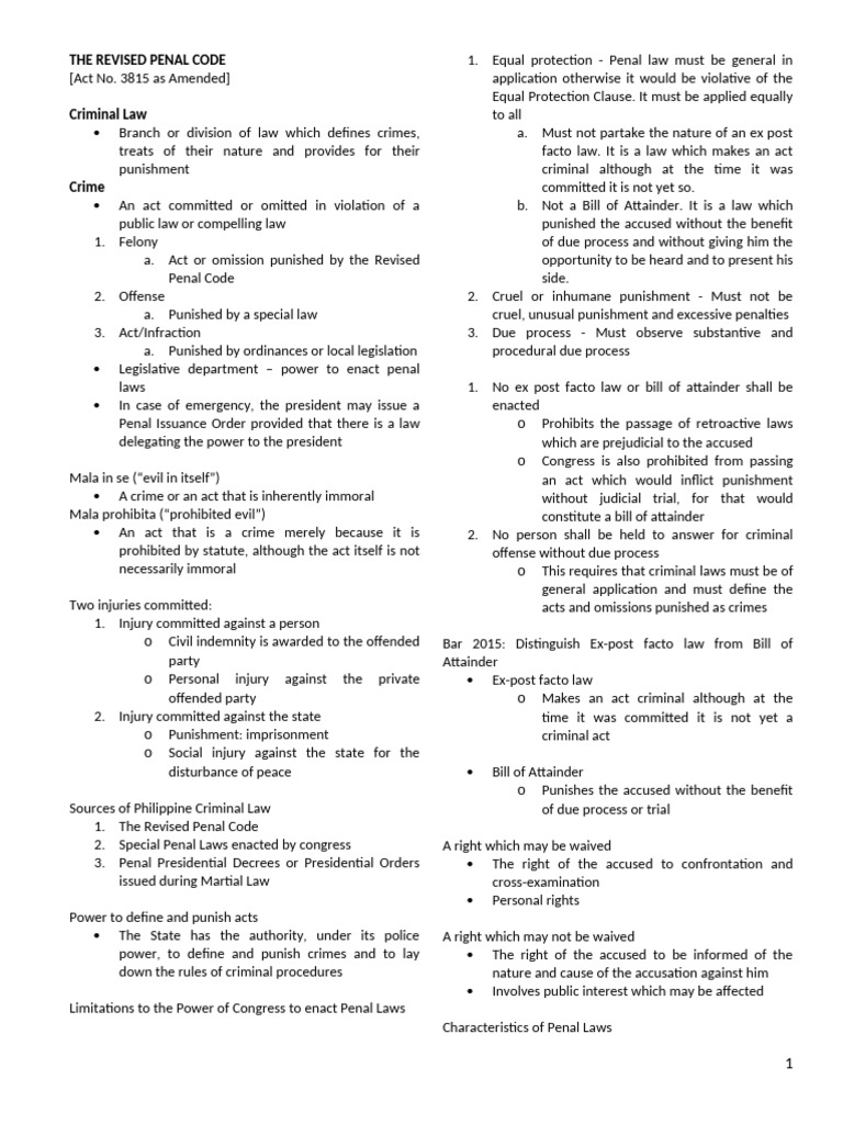The Revised Penal Code | PDF