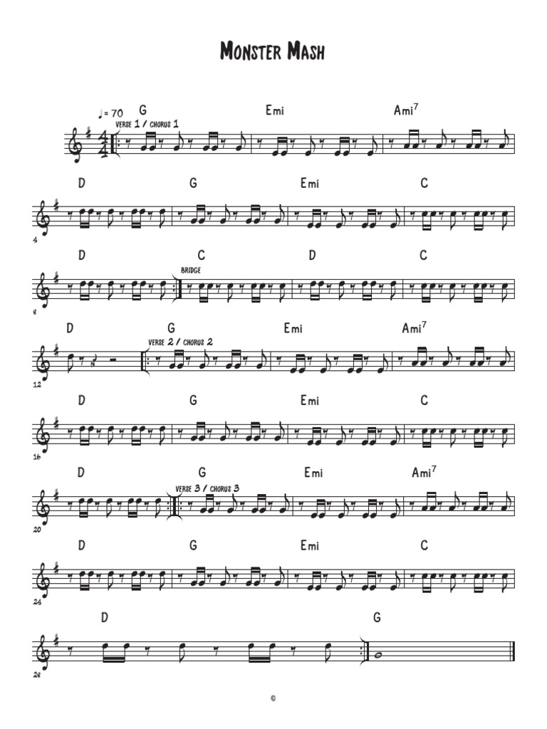 Monster Mash Bak - Guitar | PDF