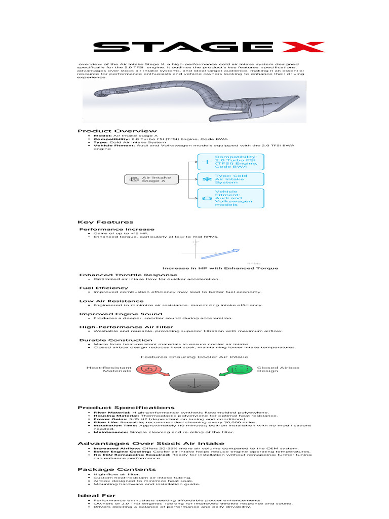 Stage X Data Sheet | PDF | Engines | Throttle