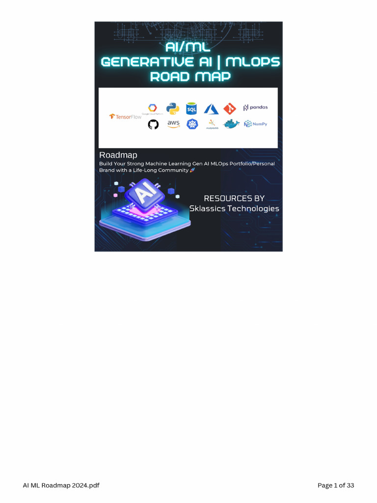 AI ML Roadmap 2024 PDF | PDF