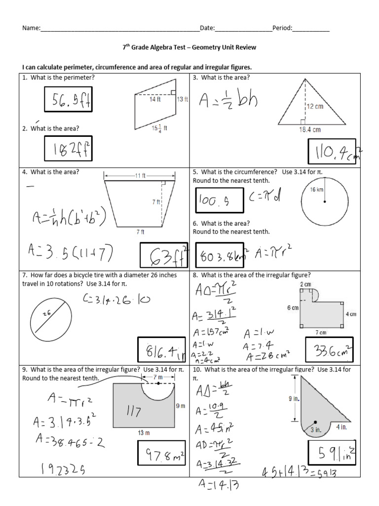 Alg Geo Review Blank | PDF