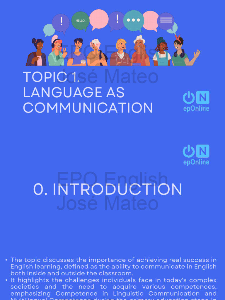 1 TOPIC 1 PRESENTATION | PDF