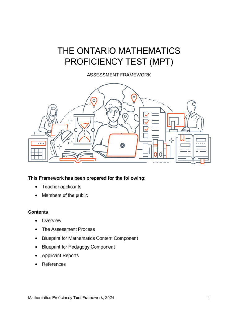 EQAO - MPT Framework - EN - 2024 07 23 - FINAL-s | PDF