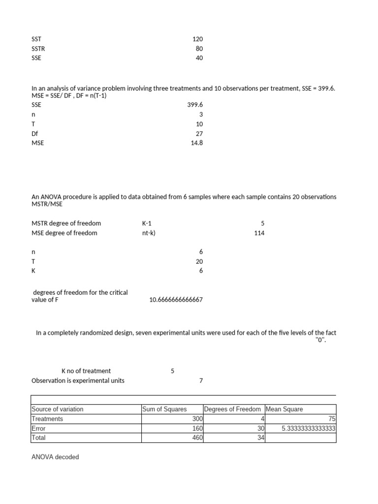 BDA Formula Sheet | PDF